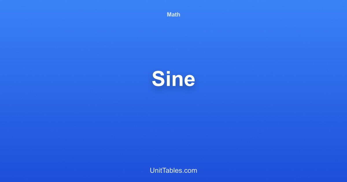 Sine Calculator | Sin(x) in Degrees & Radians